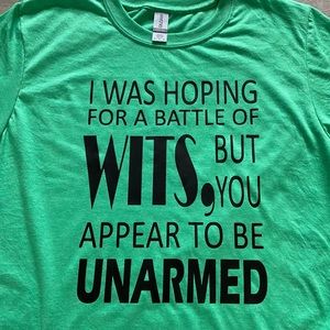 Gildan | Tops | New Battle Of Wits Tee Shirt | Poshmark